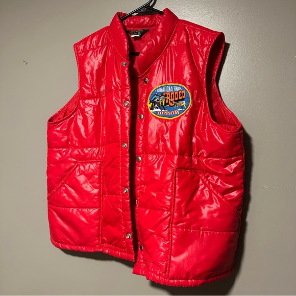 swingster | Jackets & Coats | 978 Hesston Rodeo Puffer Vest Nfr Puffy ...